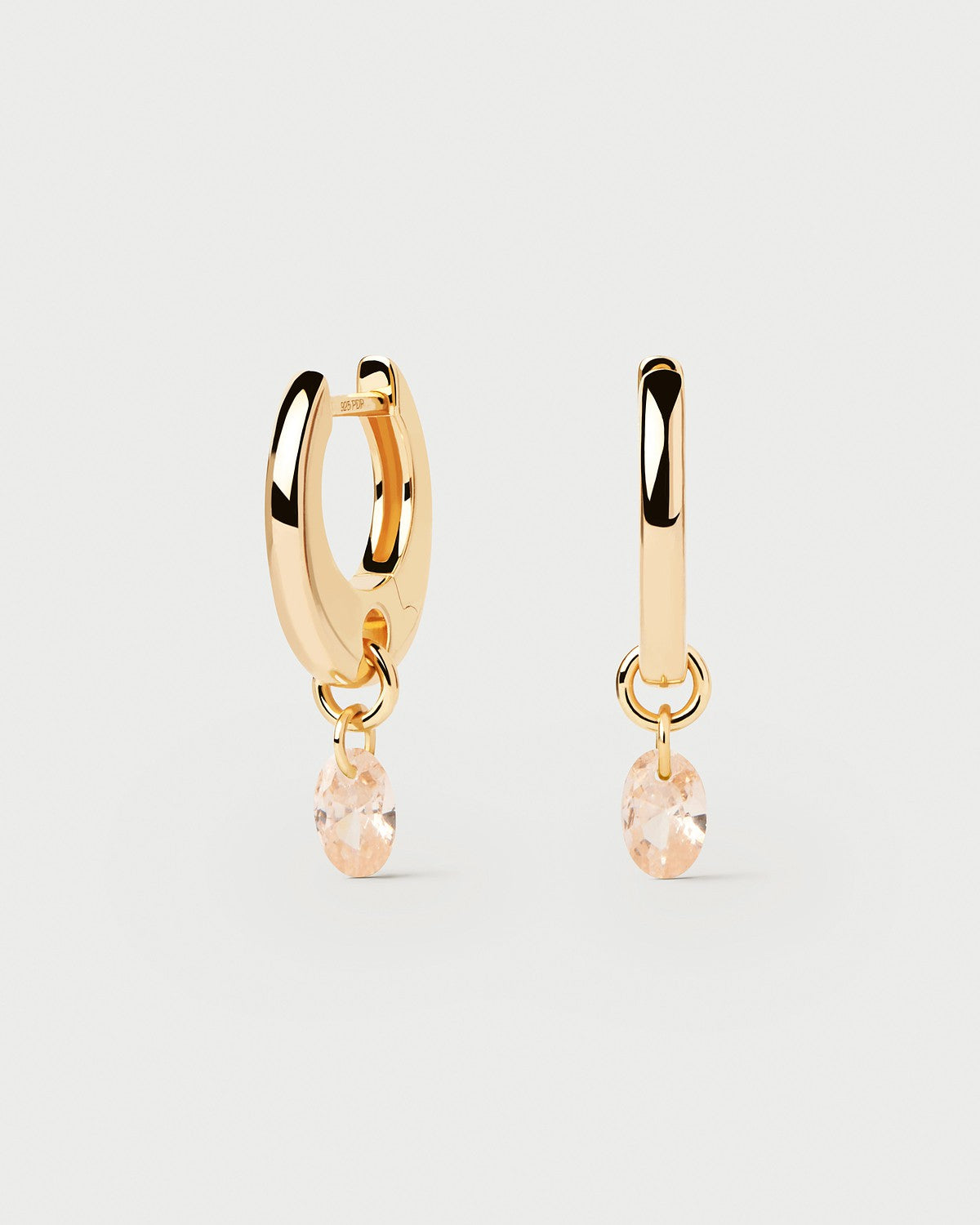 Peach Lily Hoops – Merchant's Jewellers